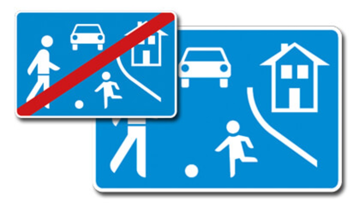 Wunderschne Verkehrsberuhigter Bereich Stvo Ebenbild