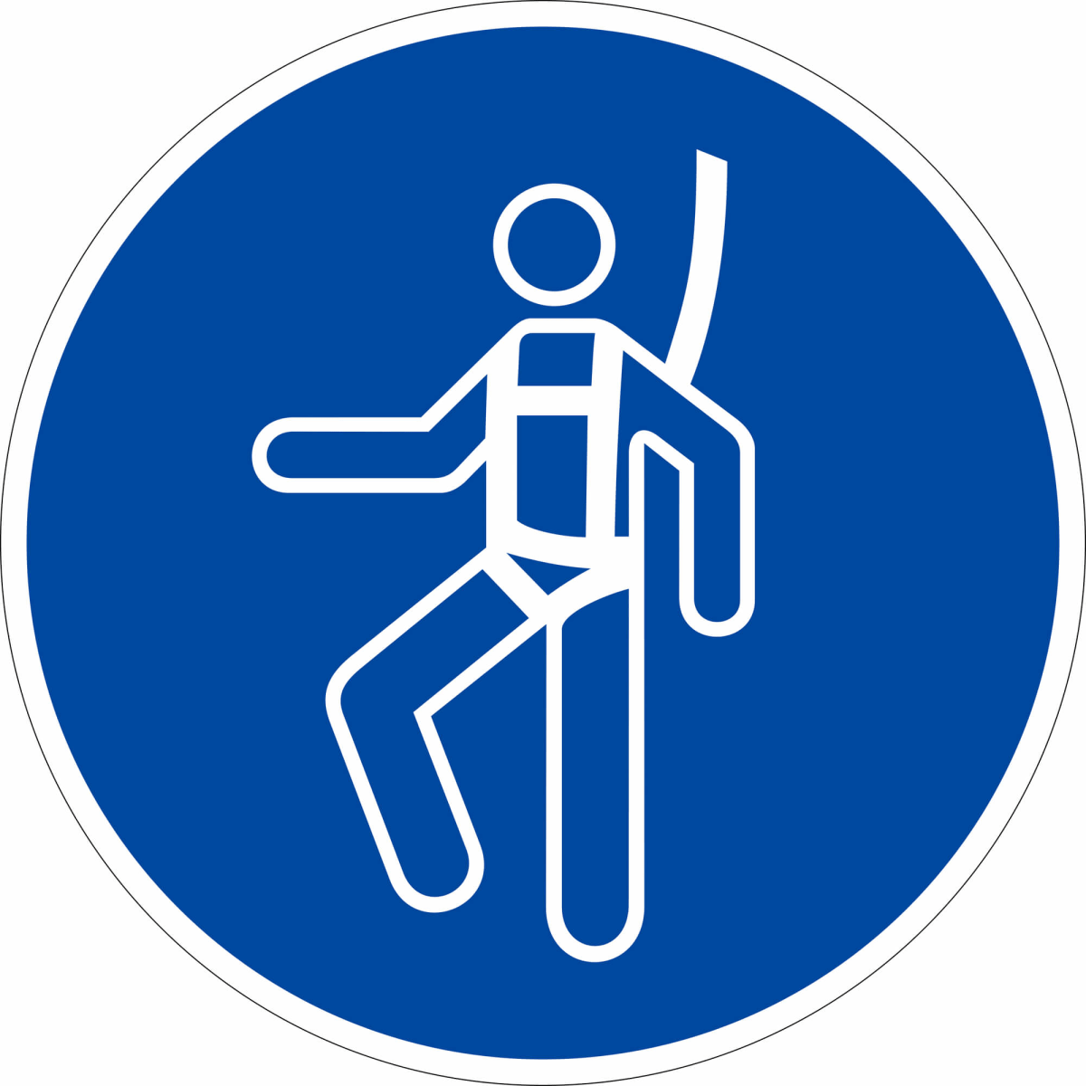 Gebotszeichen - Sicherungsseil - Gebotsschilder ISO 7010