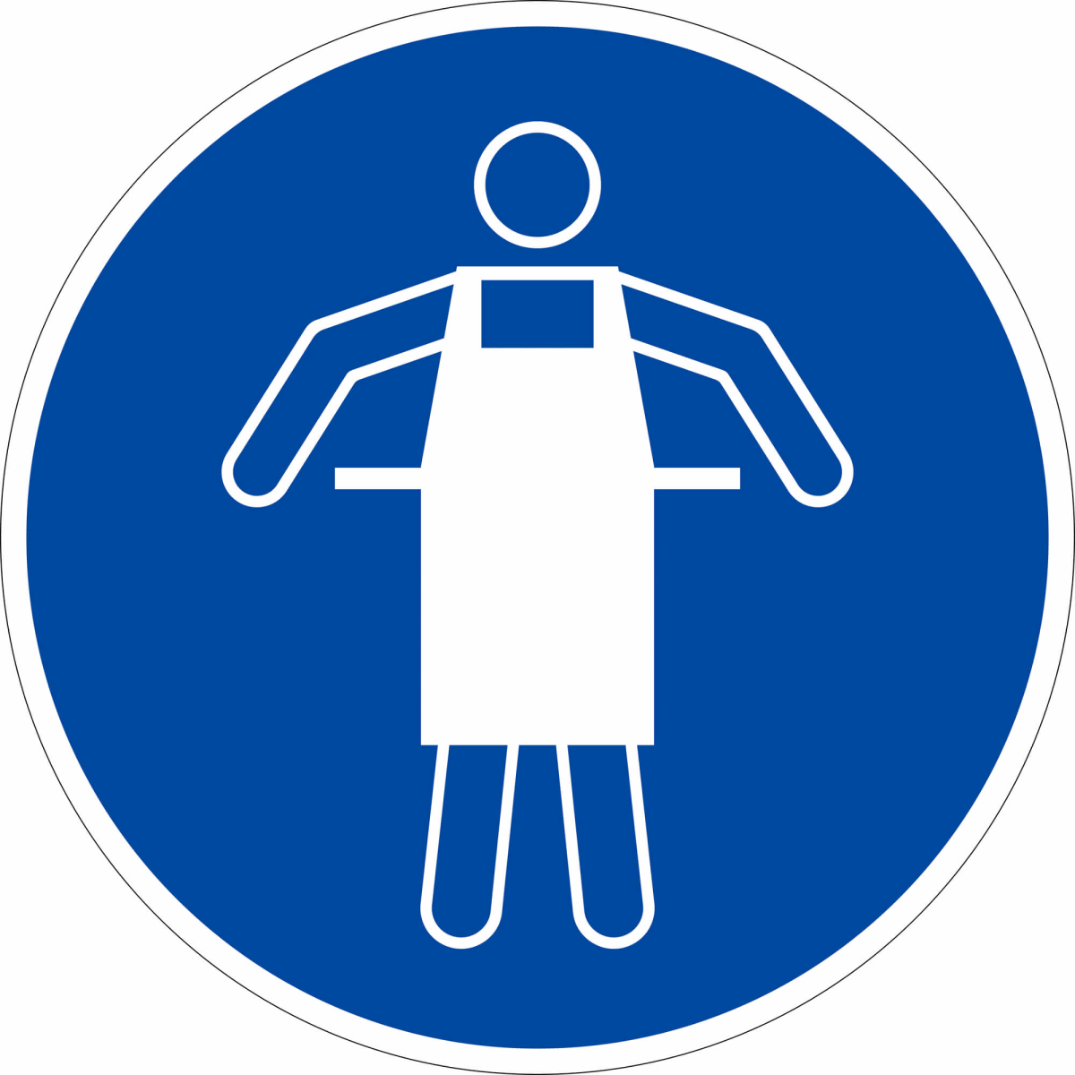 Gebotszeichen - Schutzschürze Gebotsschilder ISO 7010