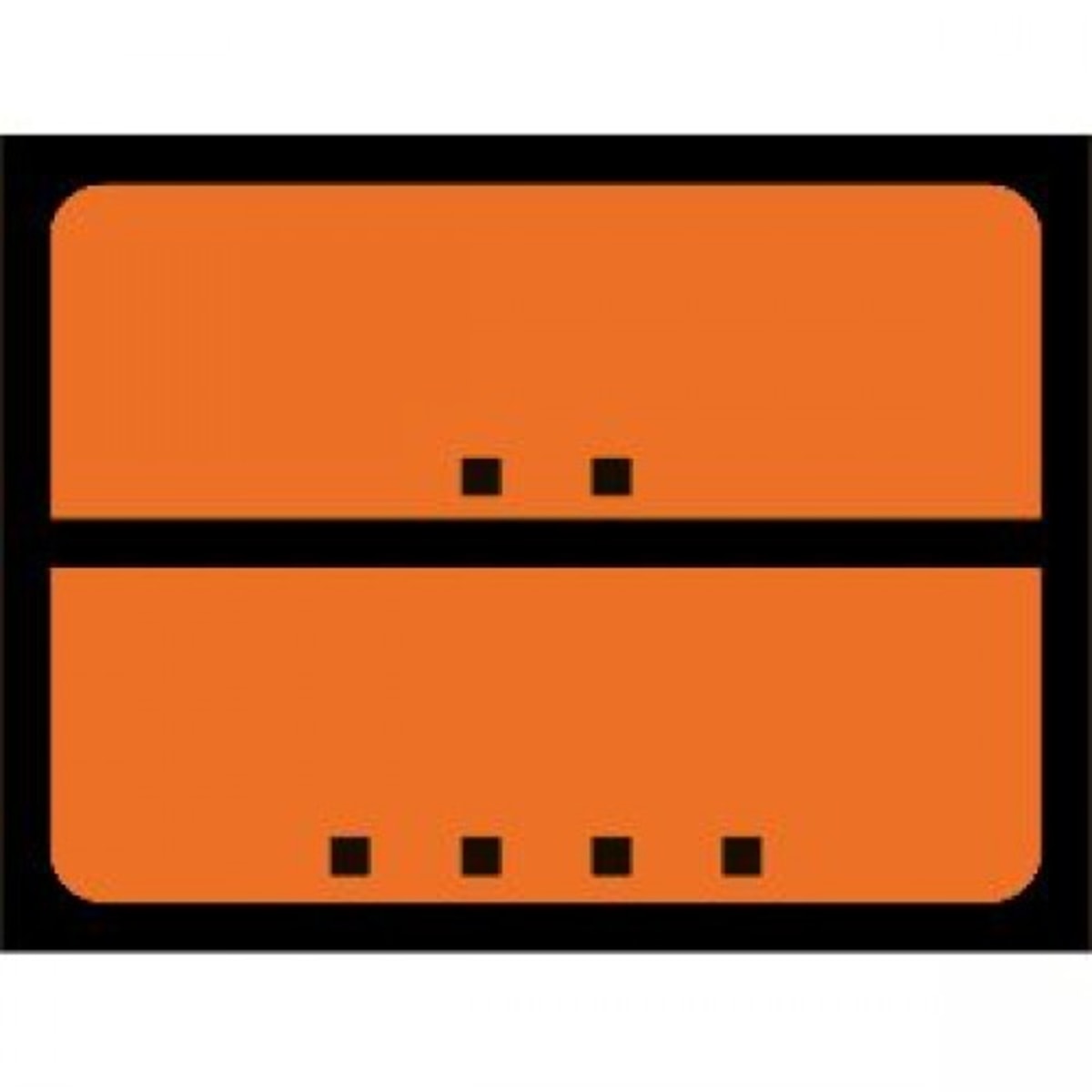 UN-Label mit UN-Nummer - Gefahrstoffkennzeichnung zweizeilig