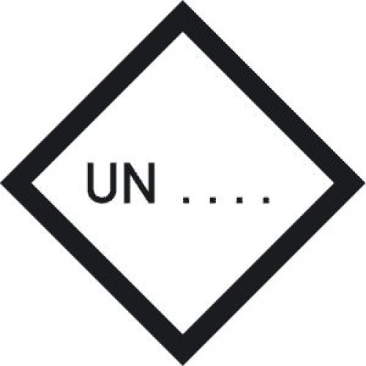 Gefahrzettel mit UN-Nummer - Gefahrstoffkennzeichnung