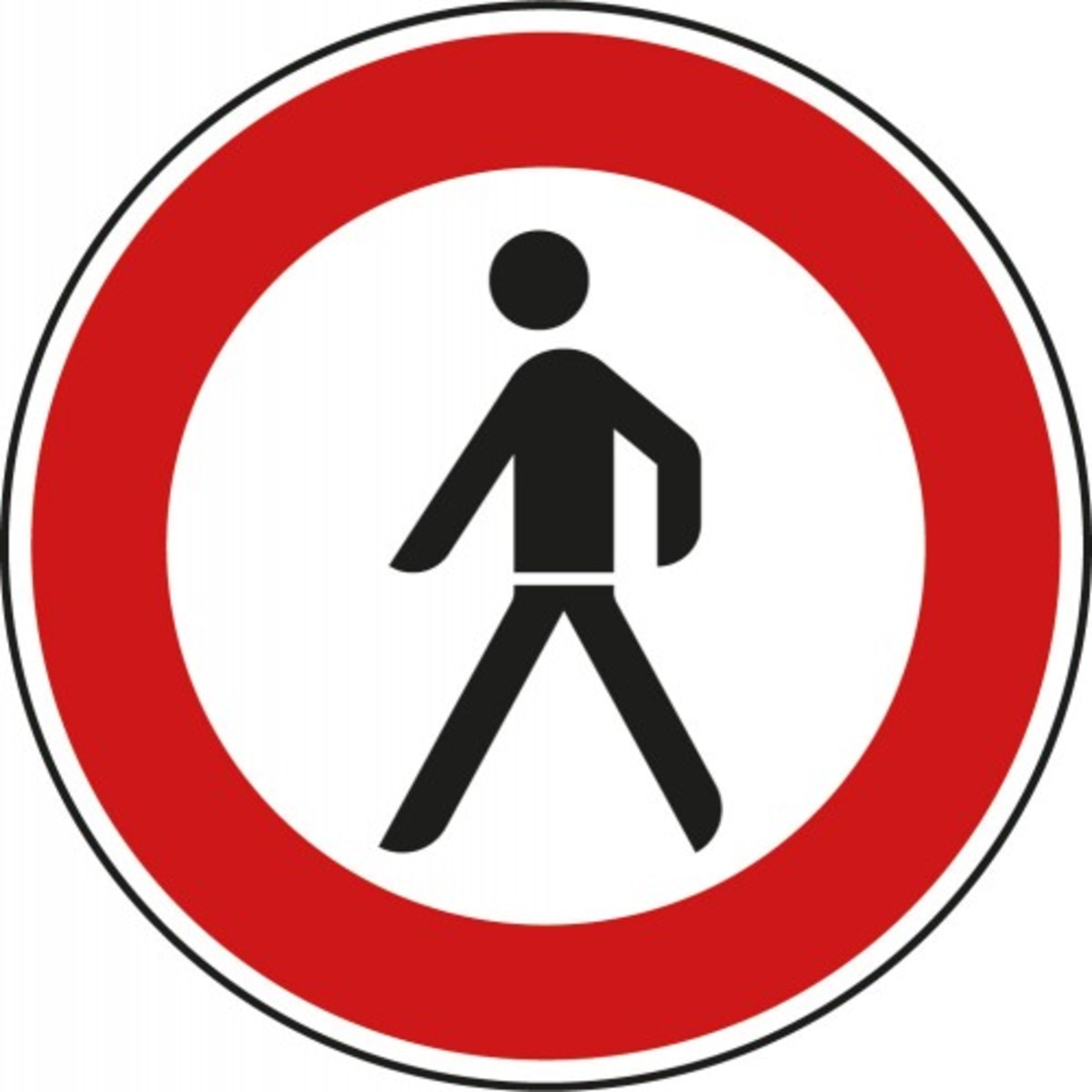 Fußgänger Schilder Bedeutung