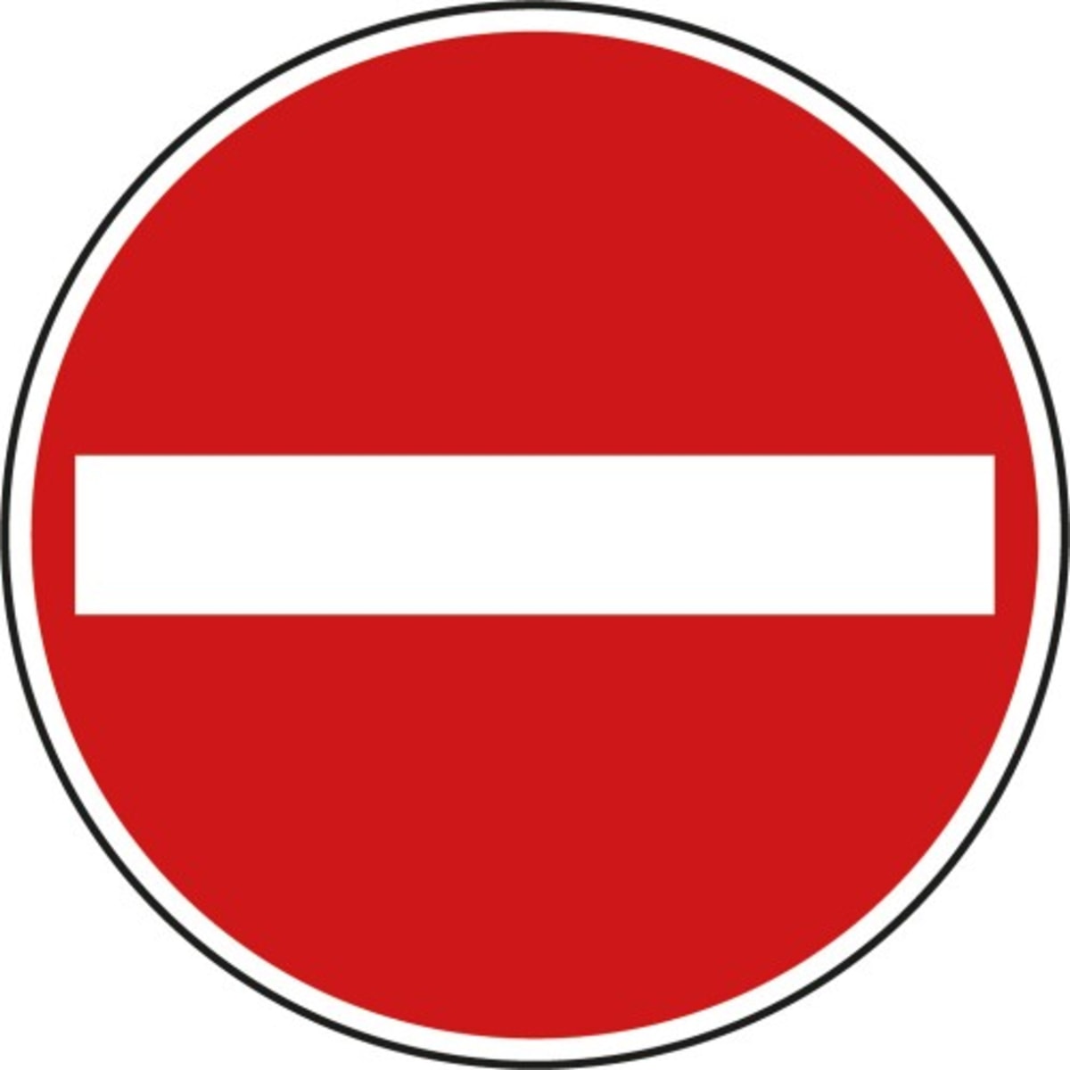 Verkehrszeichen VZ 267 | Einfahrt Verboten Schild