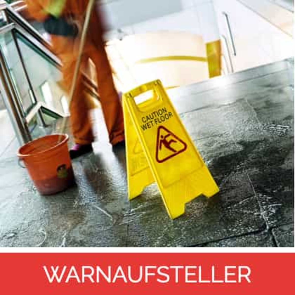 Rutschgefahr Aufsteller bzw. Warnaufsteller hier günstig kaufen