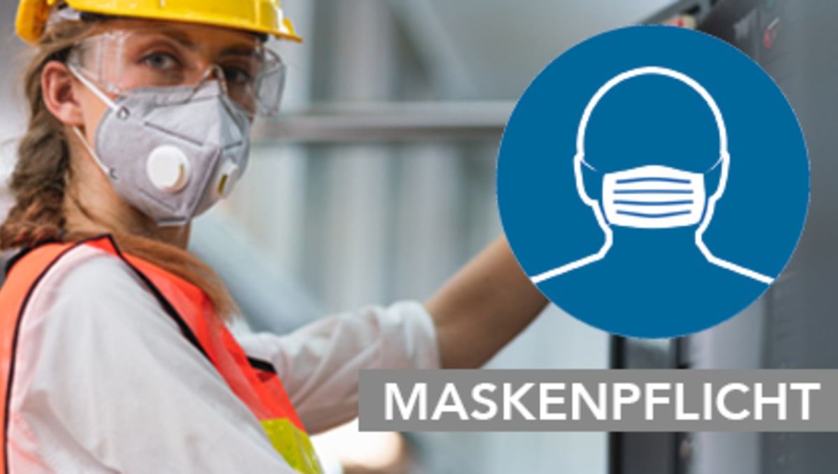 Maskenpflicht Schilder | Gebotszeichen Mundschutz