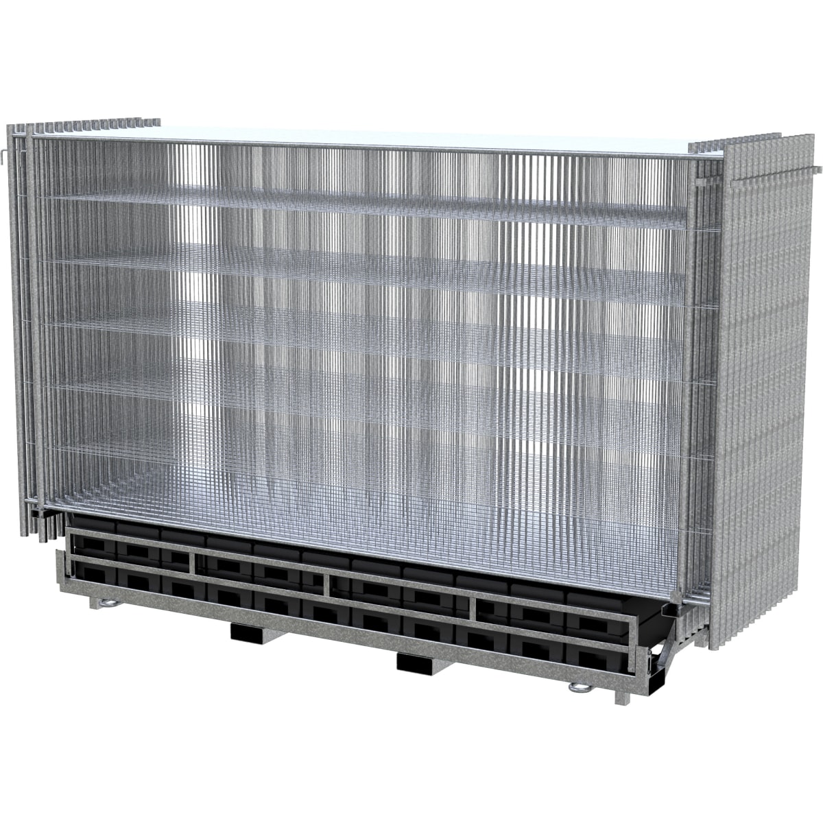 30er Bauzaun Komplett-SET - PROFI PLUS - WACHTWERK X® inkl ...