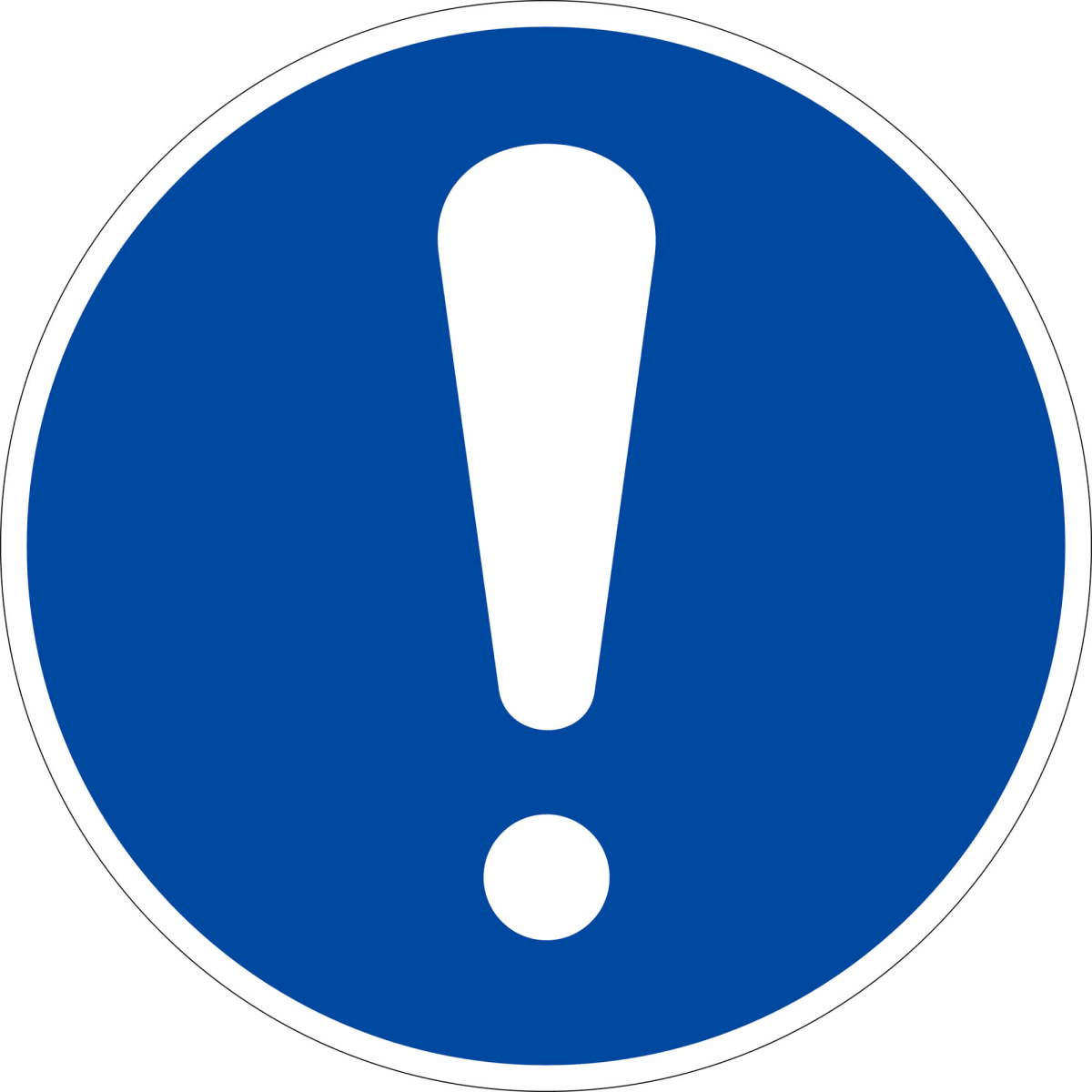 Gebotsschilder - Allgemeines Gebotszeichen ISO 710