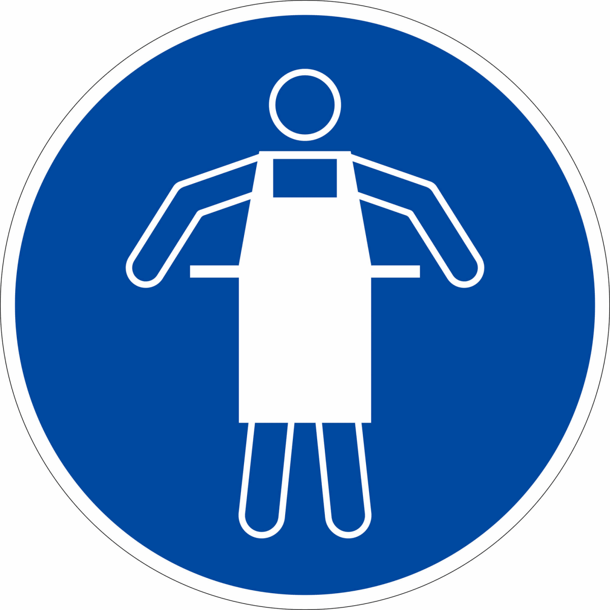 Gebotszeichen - Schutzschürze Gebotsschilder ISO 7010