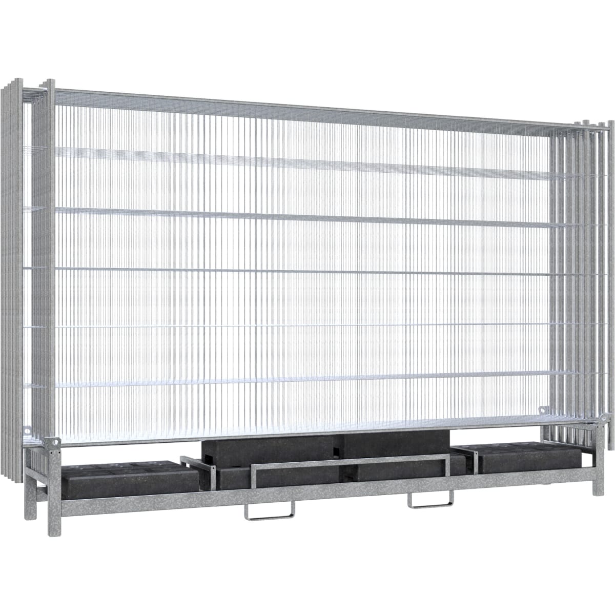 10er Bauzaun Komplett-SET - LEICHT - WACHTWERK X®