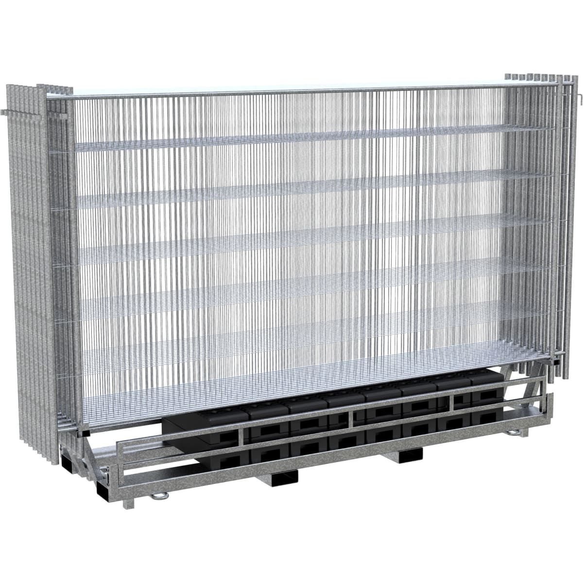 15er Bauzaun Komplett-SET - PROFI PLUS - WACHTWERK X® inkl ...