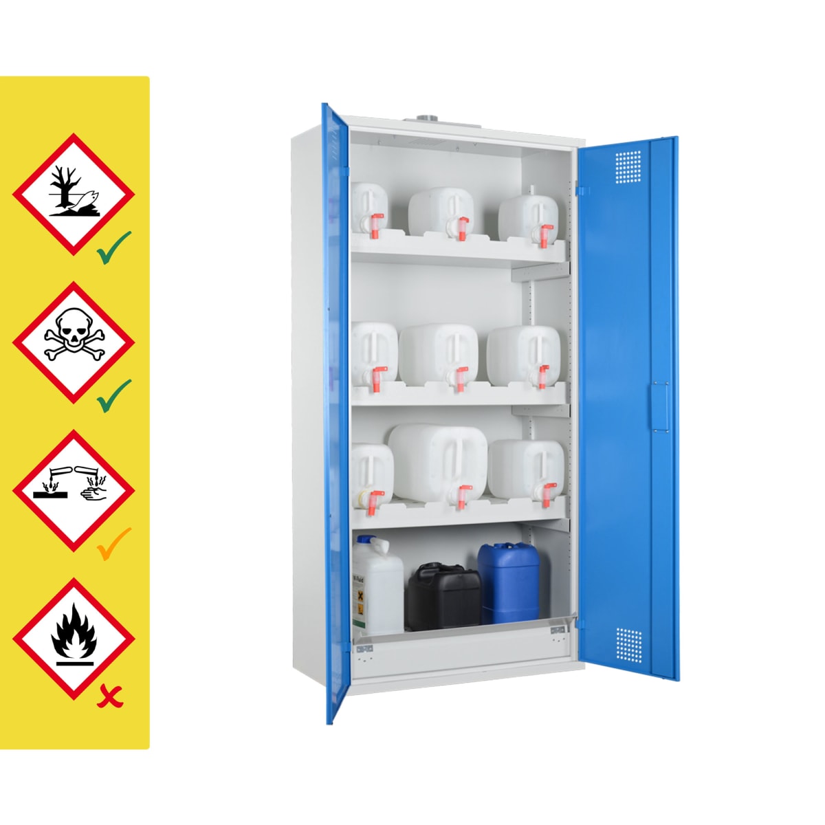 Chemikalienschrank für Kanister - storeLAB®
