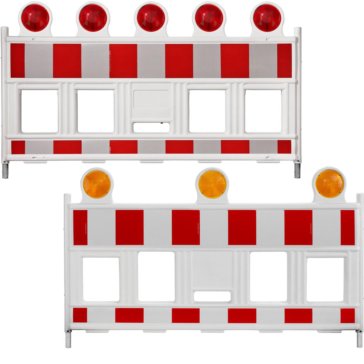 Absperrschranke / Schrankenzaun mit integrierten Leuchten ...
