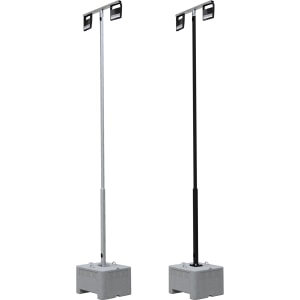 4 m Lampenmast Komplett-Set, inkl. LED-Baustrahler