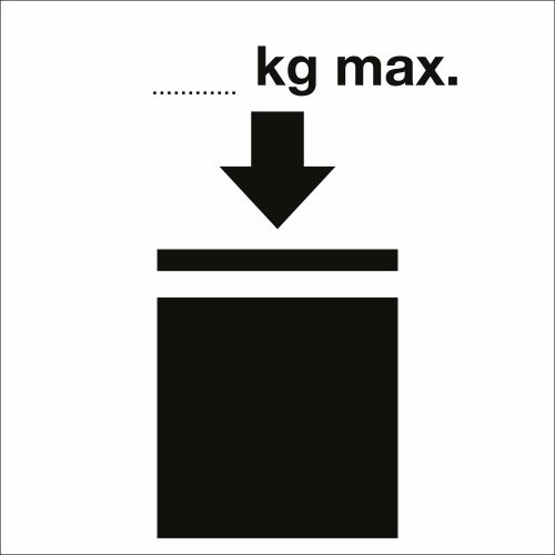 Transportetiketten Symbol für IBC, die gestapelt werden dürfen ...