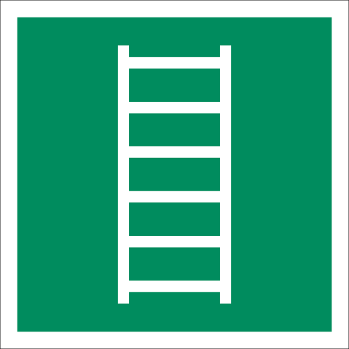 Fluchtleiter nach ISO 7010 (E 059) - Rettungszeichen