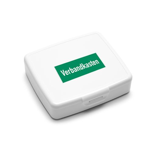 Verbandkasten - Rettungszeichen mit Text