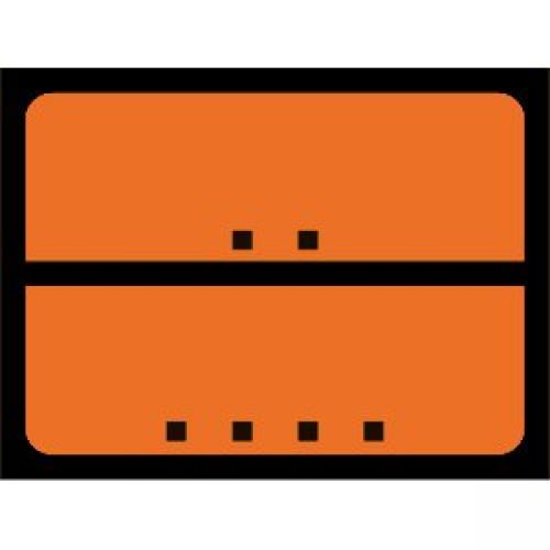 UN-Label mit UN-Nummer - Gefahrstoffkennzeichnung zweizeilig