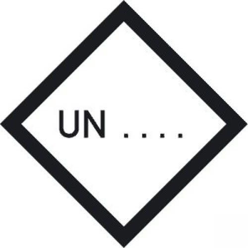 Gefahrzettel mit UN-Nummer - Gefahrstoffkennzeichnung